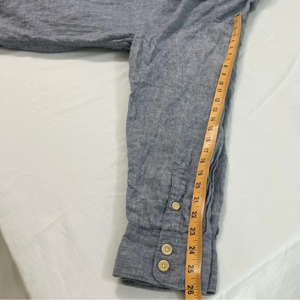 Tommy Bahama | Shirts | Tommy Bahama Blue 0 Linen Button Down Shirt Xxl ...